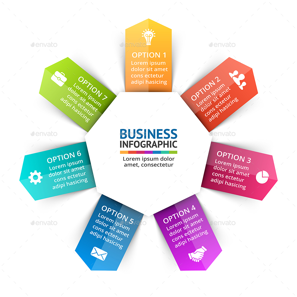 7 Steps Infographics. PSD, EPS, AI., Infographics | GraphicRiver